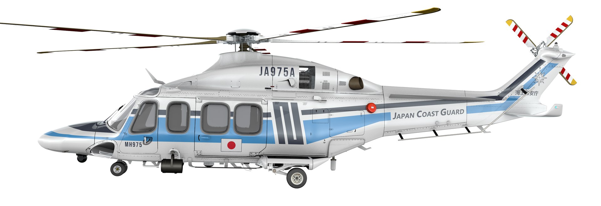 3D AW139 Japan Coast Guard L2169 Model - TurboSquid 2254996
