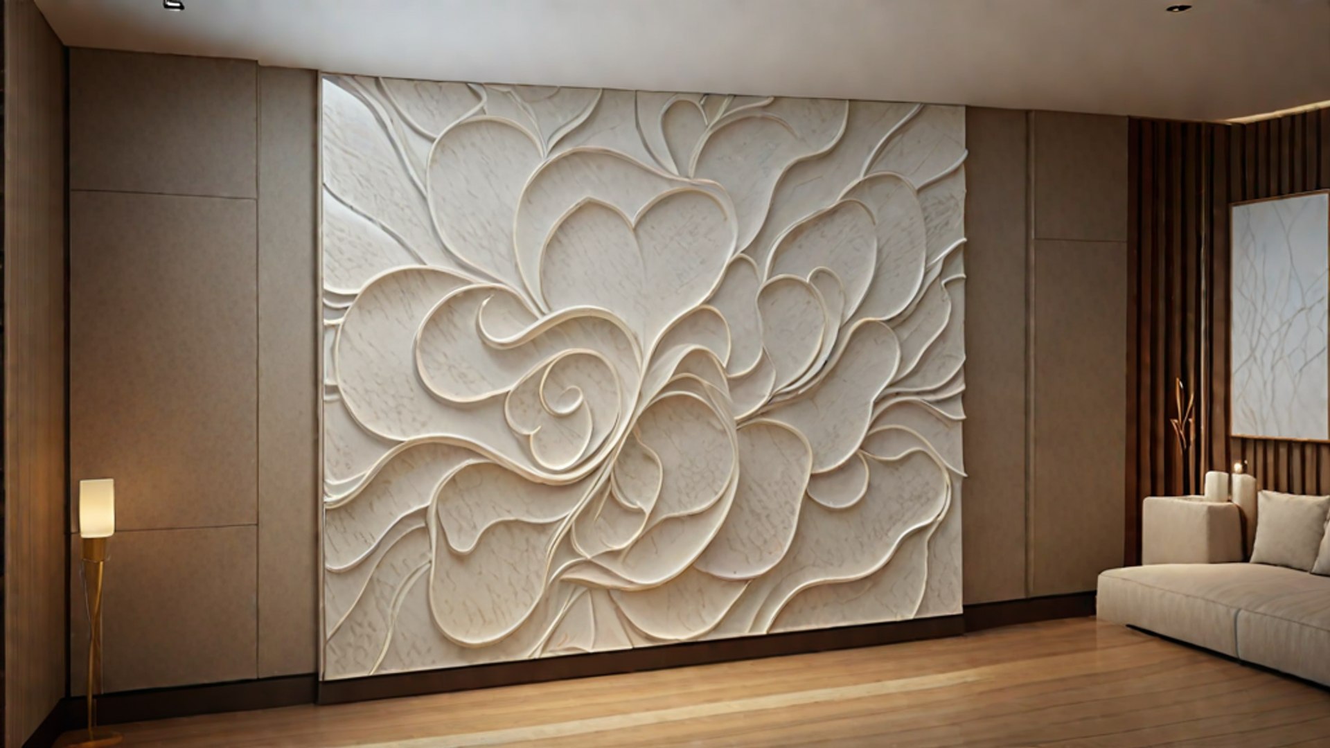 Modern Panel Wall Decor Set Relief Stl Mural CNC 187 3D Model ...
