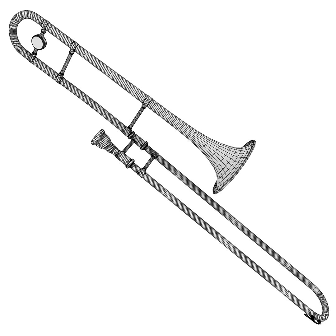 Trombone 3D Model - TurboSquid 1297778