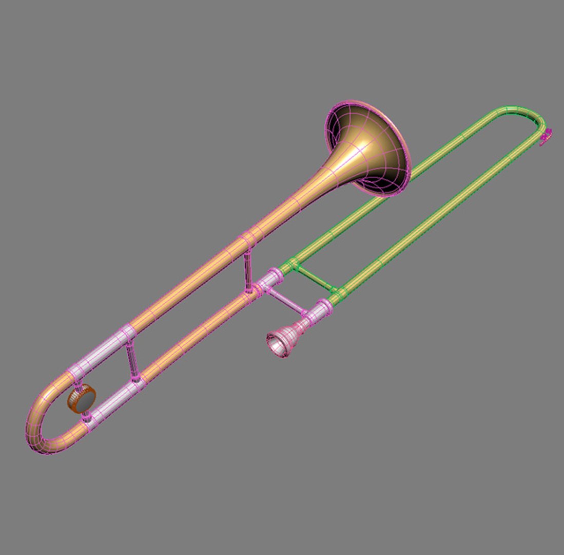 Trombone 3D model - TurboSquid 1297778