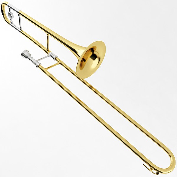 Trombone 3D model - TurboSquid 1297778