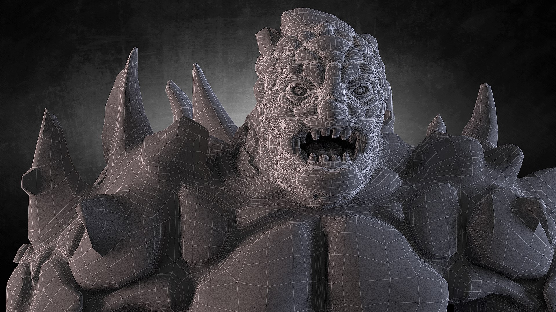 Rock Elemental Golem Base Mesh model - TurboSquid 2073297