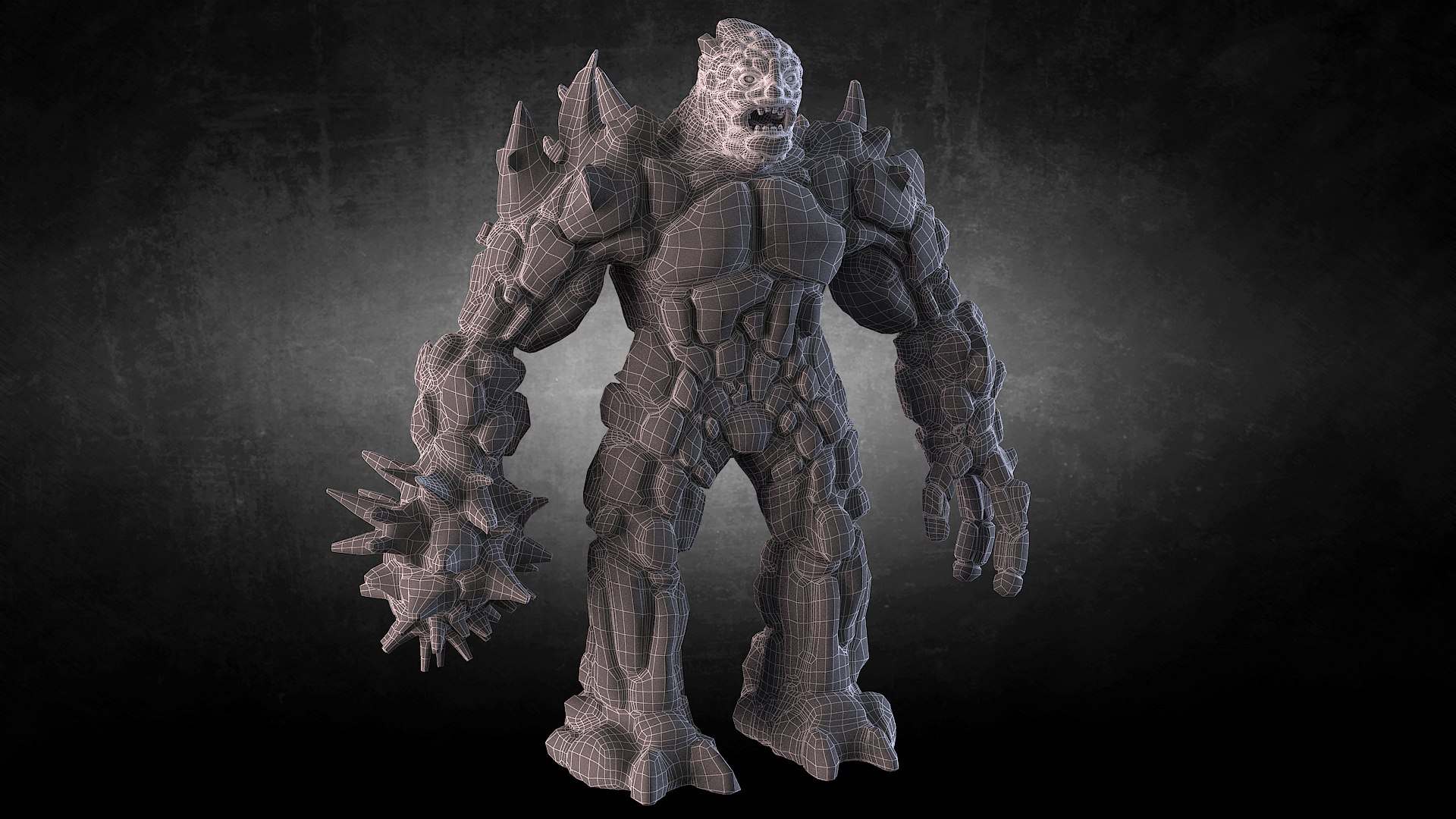 Rock Elemental Golem Base Mesh model - TurboSquid 2073297