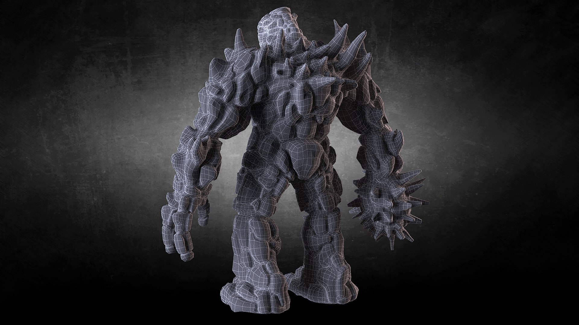 Rock Elemental Golem Base Mesh model - TurboSquid 2073297