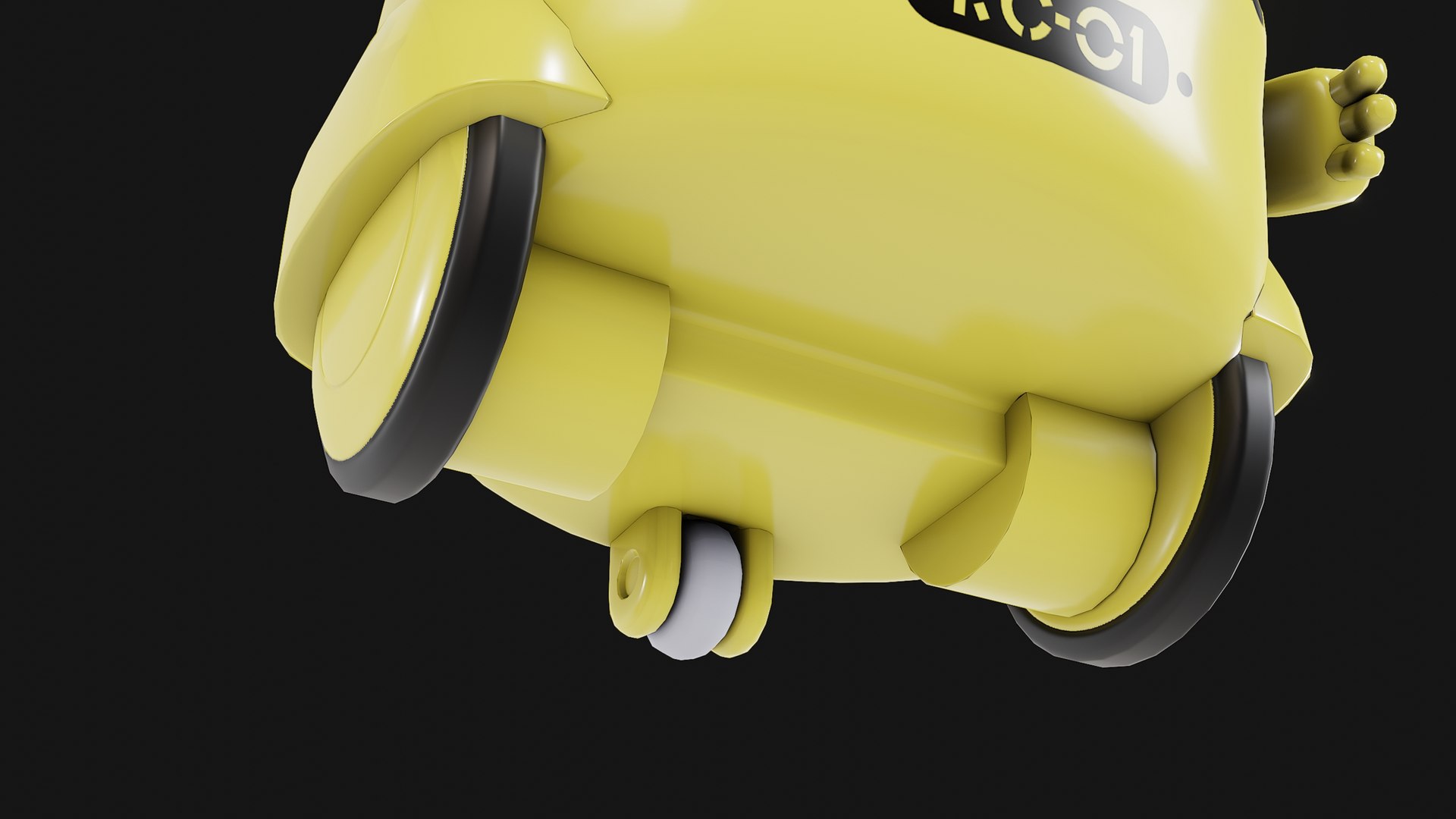 3D Yellow Cute Robot Toy - TurboSquid 2120748