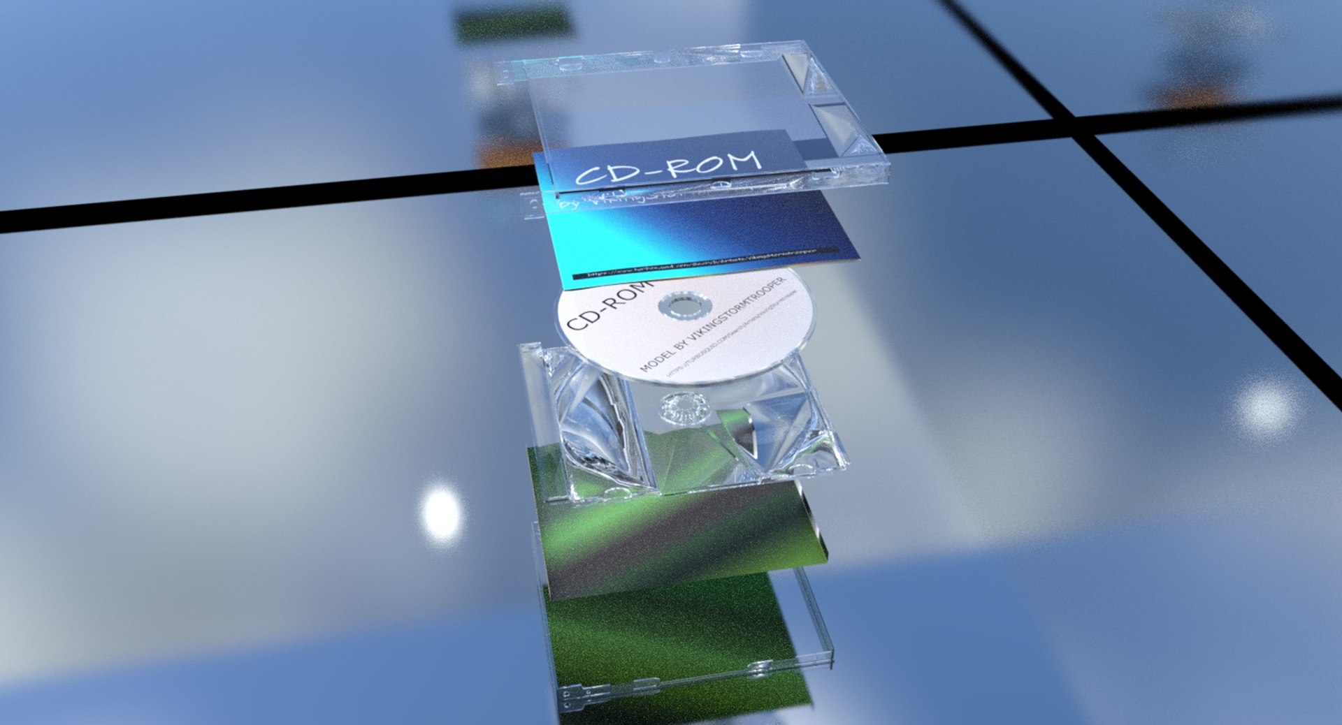 Cd Case Model - TurboSquid 1391892