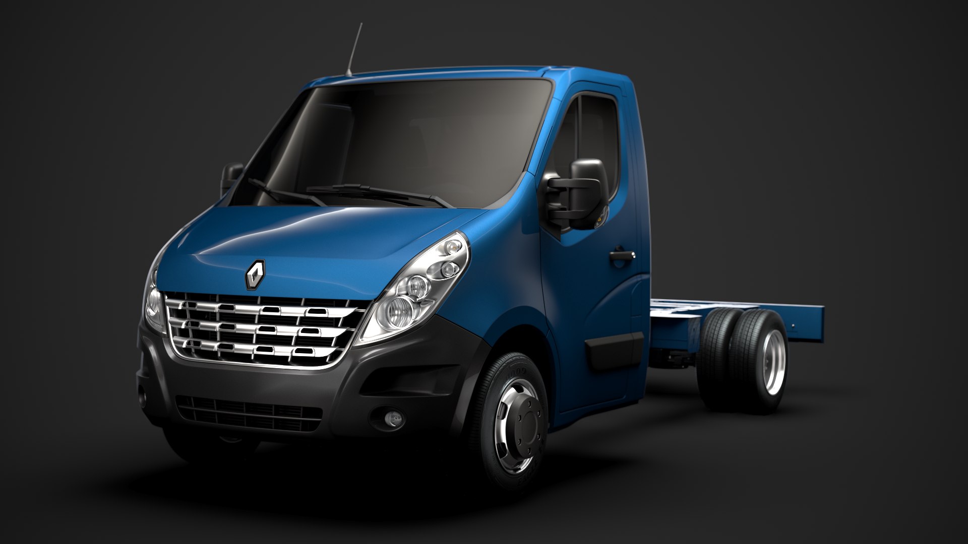 3D renault master singlecab dw model - TurboSquid 1543308