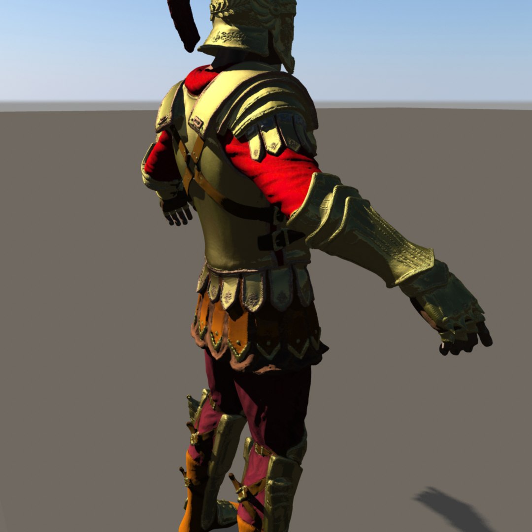 3d warrior model