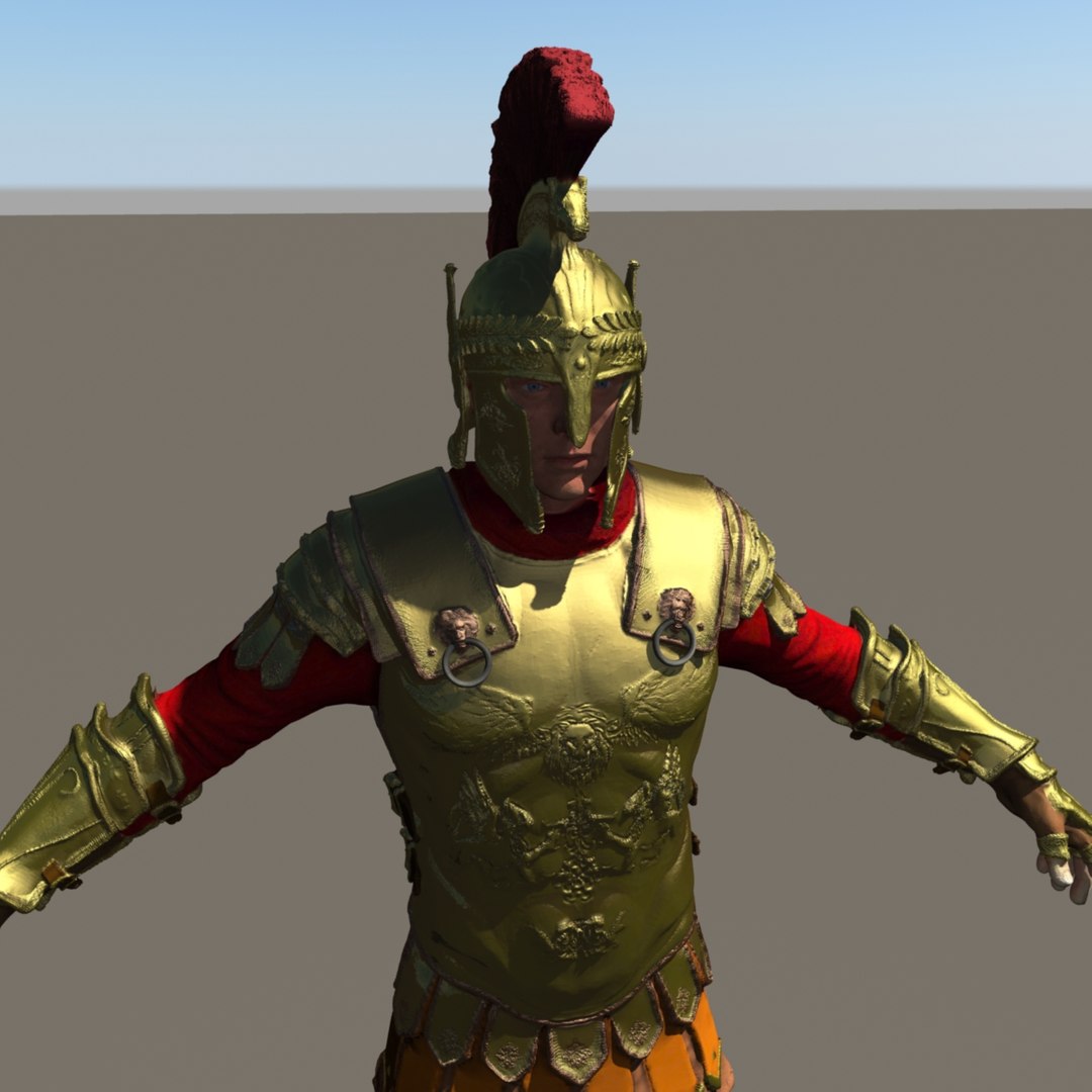 3d warrior model