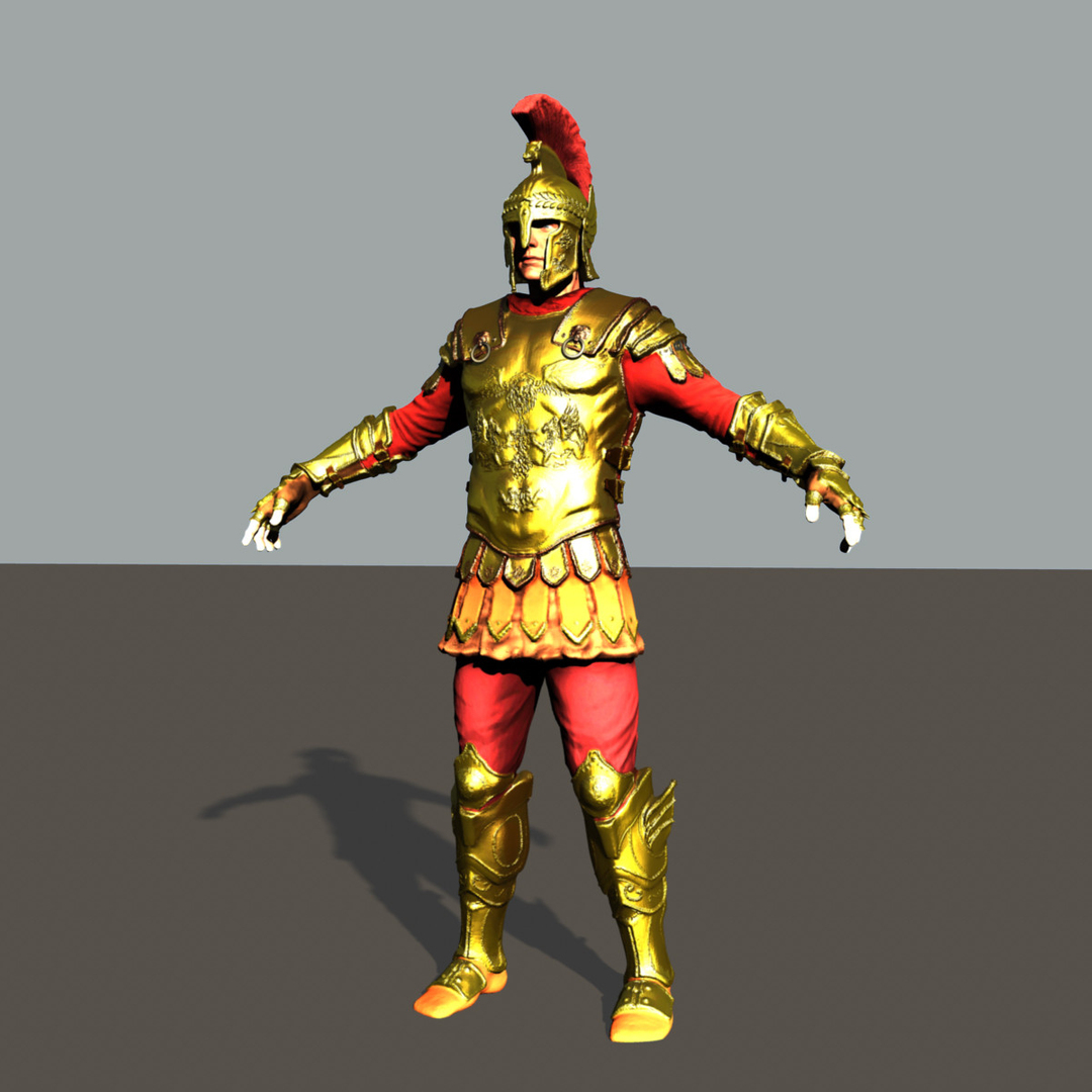 3d warrior model