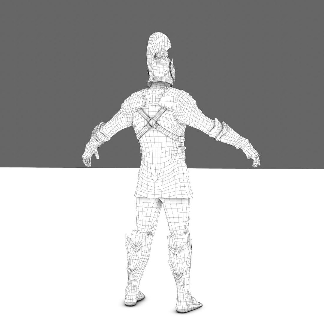 3d warrior model