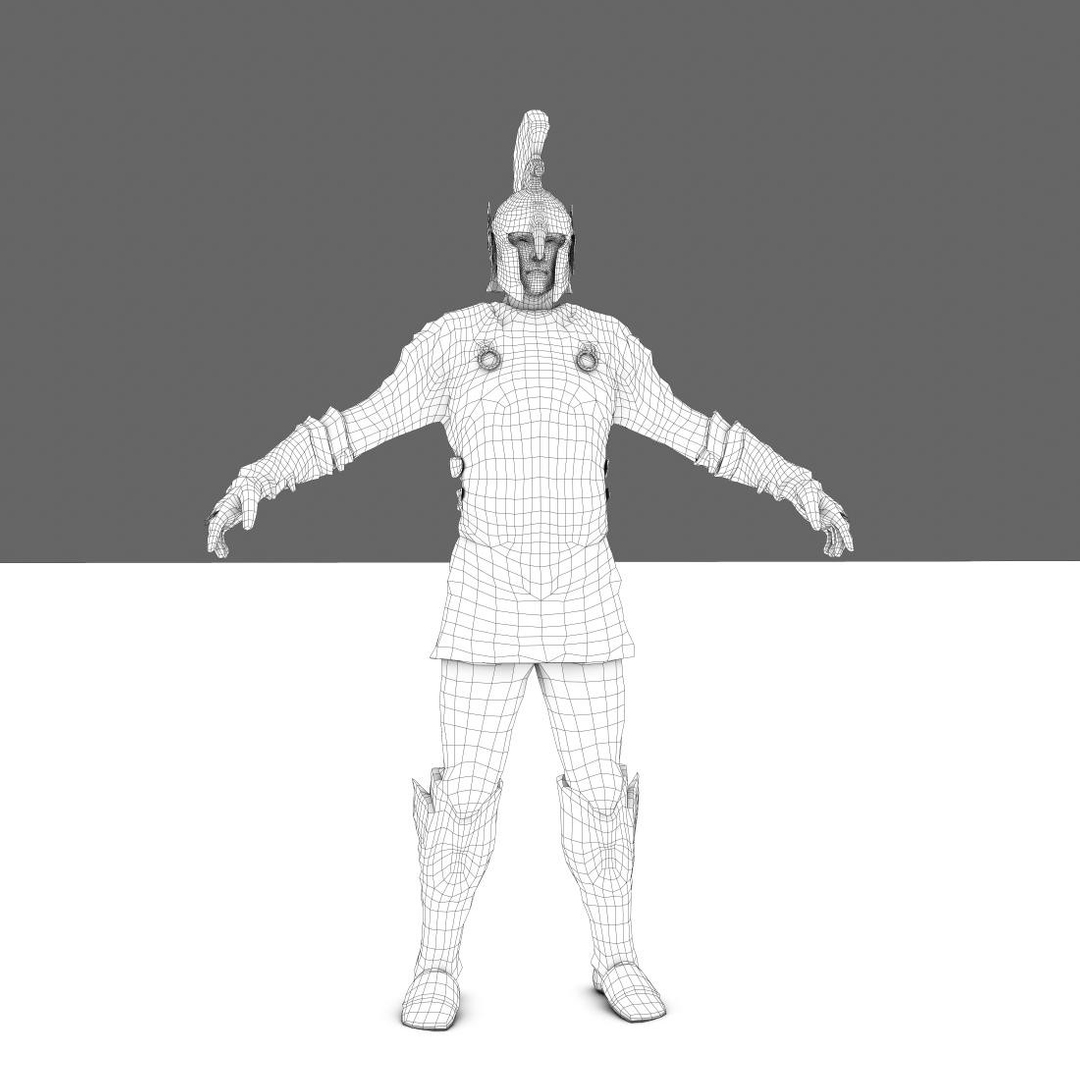 3d warrior model