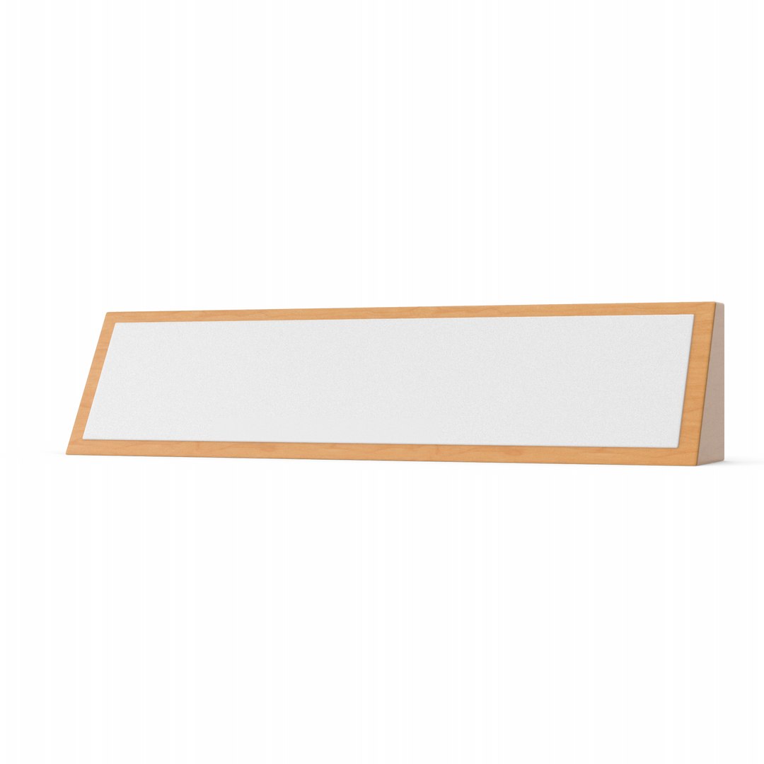 Wooden Desk Name Plate 3D Model - TurboSquid 2194675