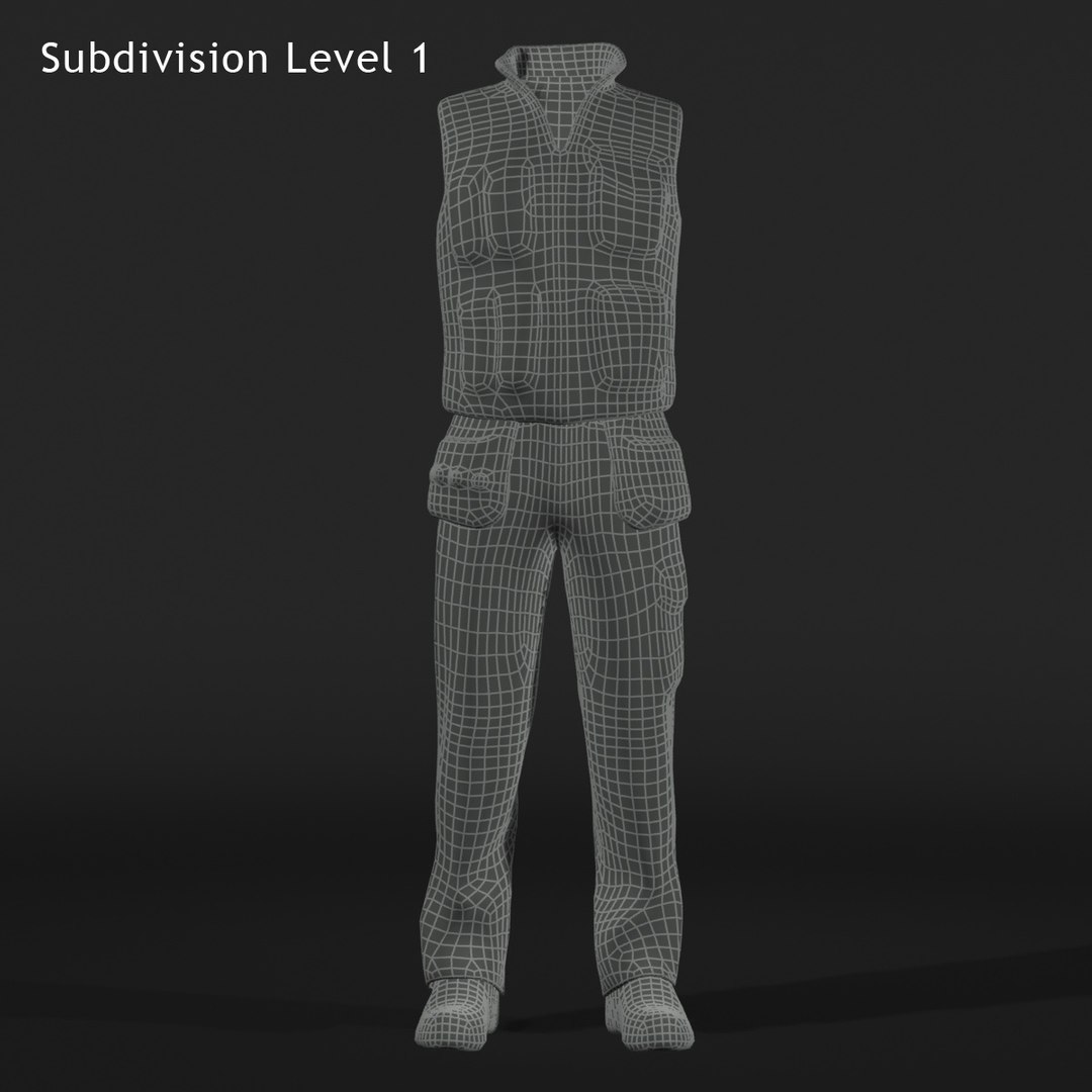 3d model workwear clothing