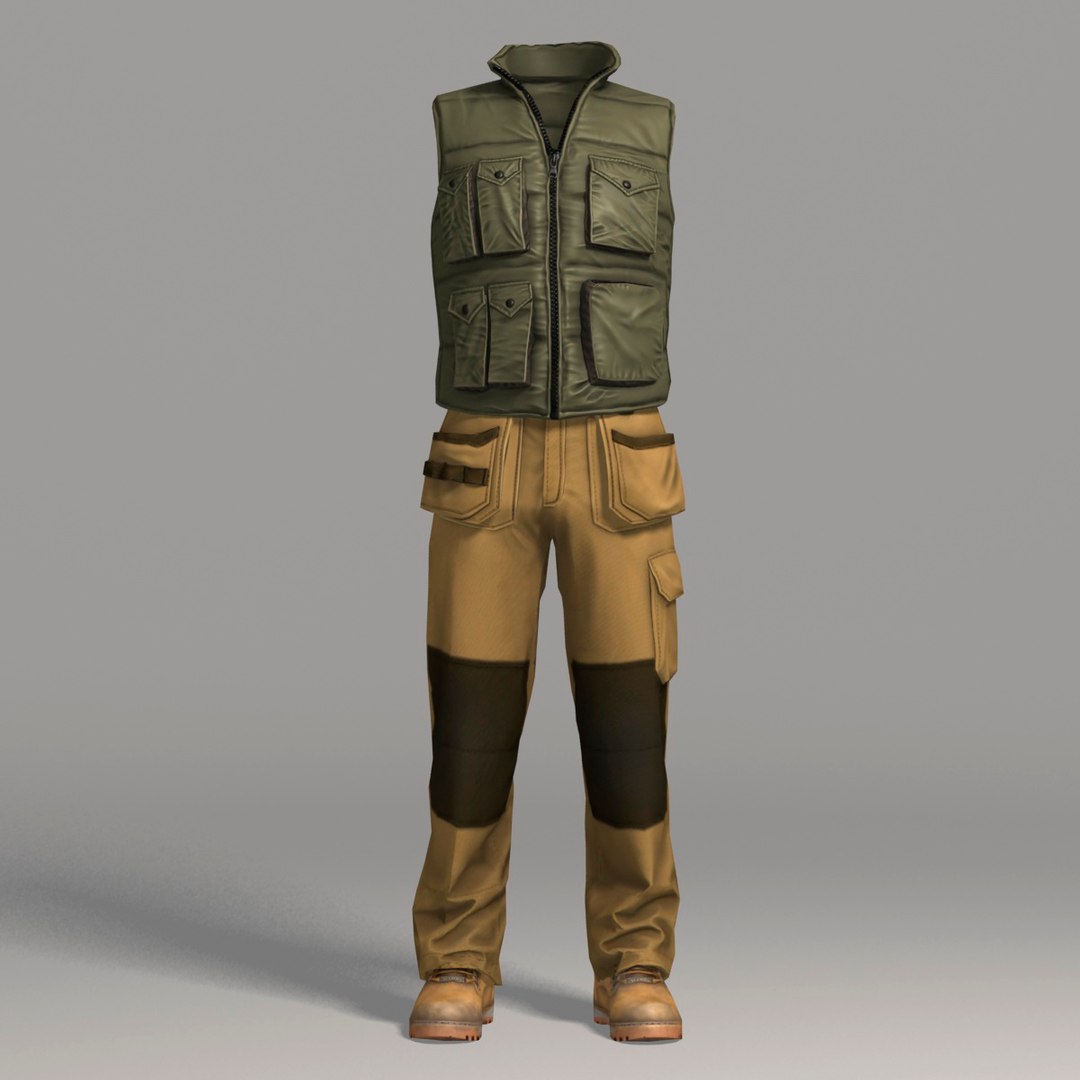 3d model workwear clothing