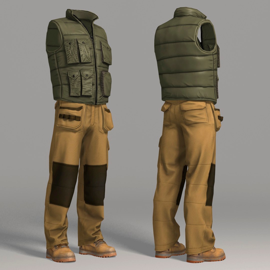3d model workwear clothing