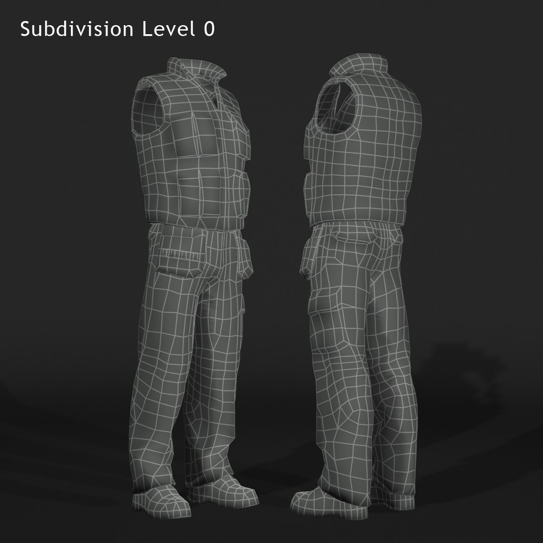 3d model workwear clothing