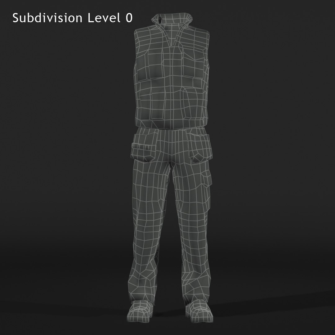 3d model workwear clothing
