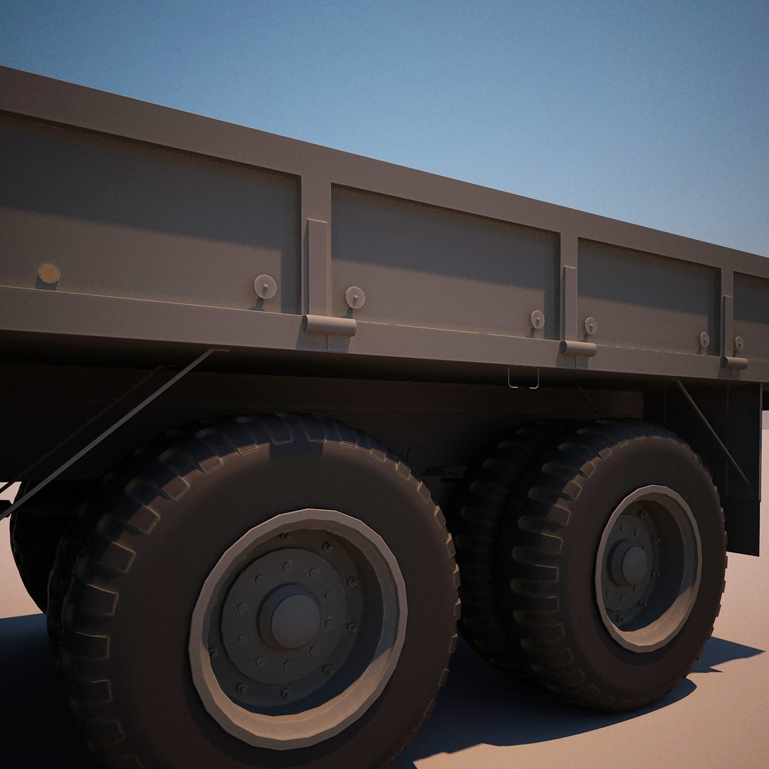 3d model m923 a1 cargo truck