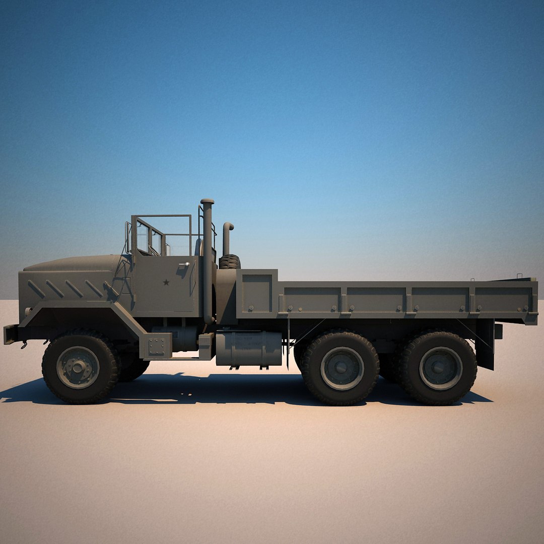 3d model m923 a1 cargo truck
