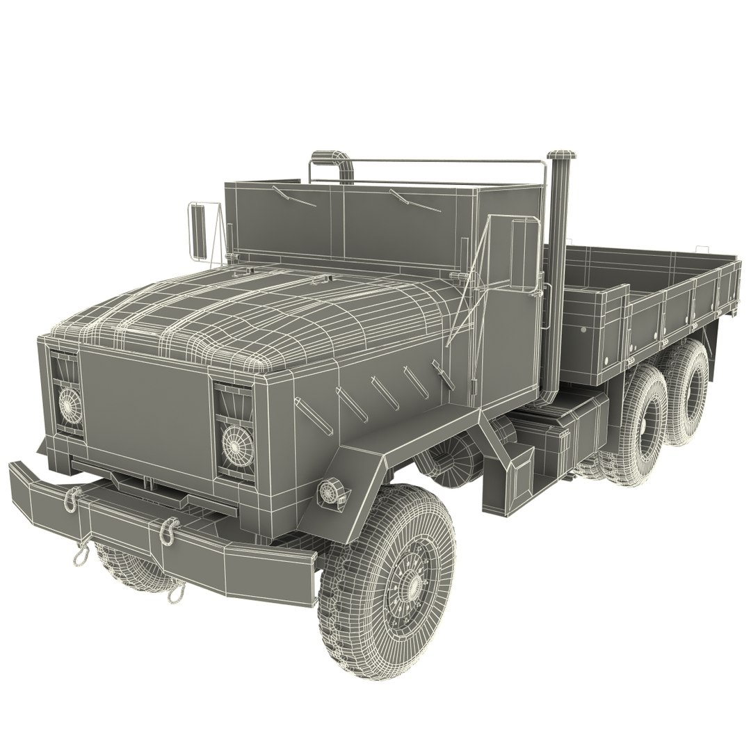 3d model m923 a1 cargo truck
