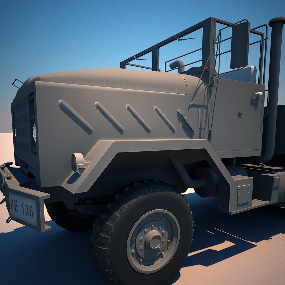 3d model m923 a1 cargo truck