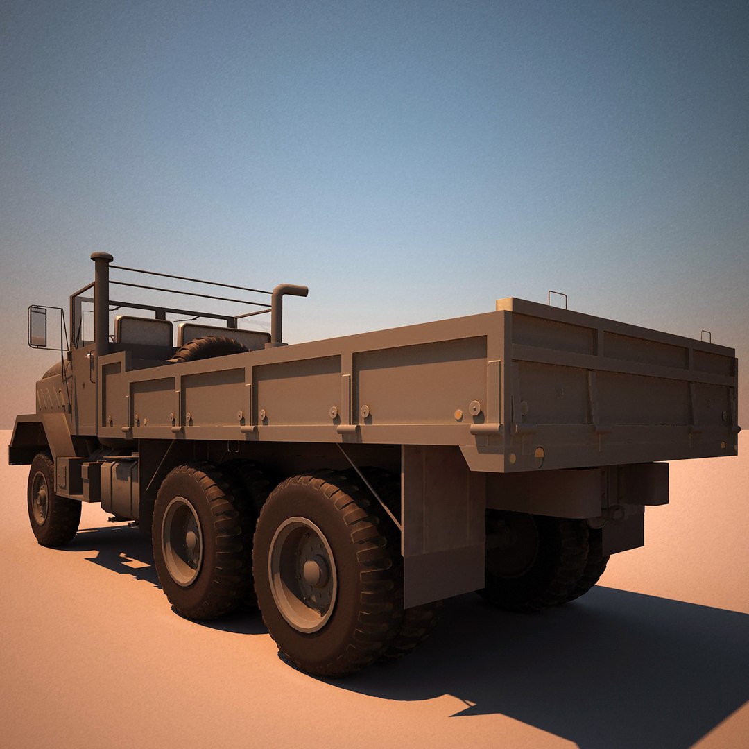 3d model m923 a1 cargo truck