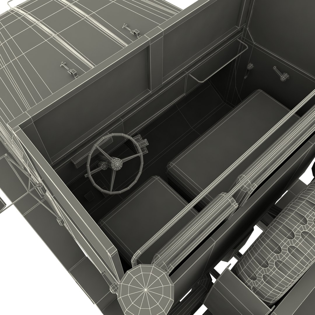 3d model m923 a1 cargo truck