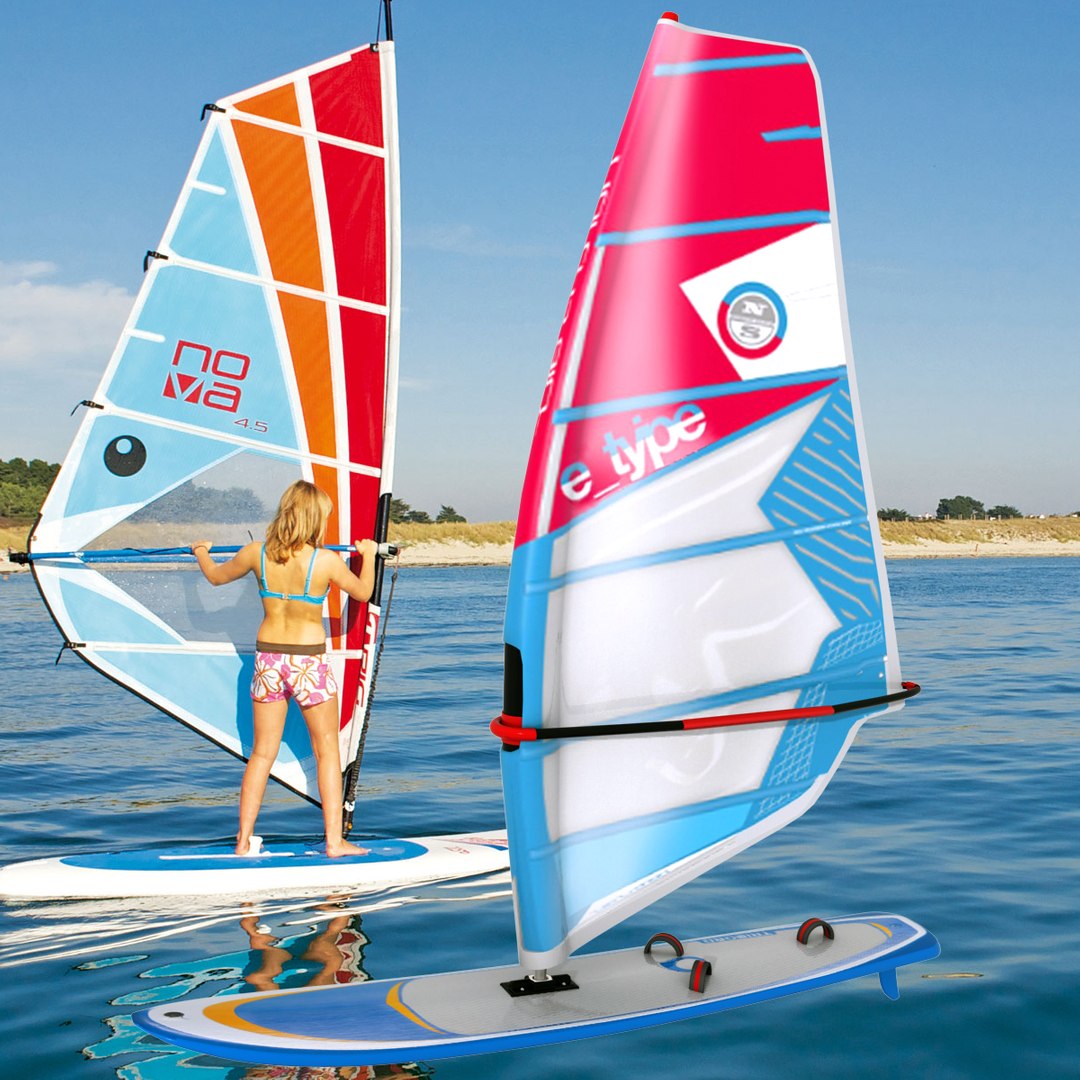 Windsurf Board Sail 3D Model - TurboSquid 1197032