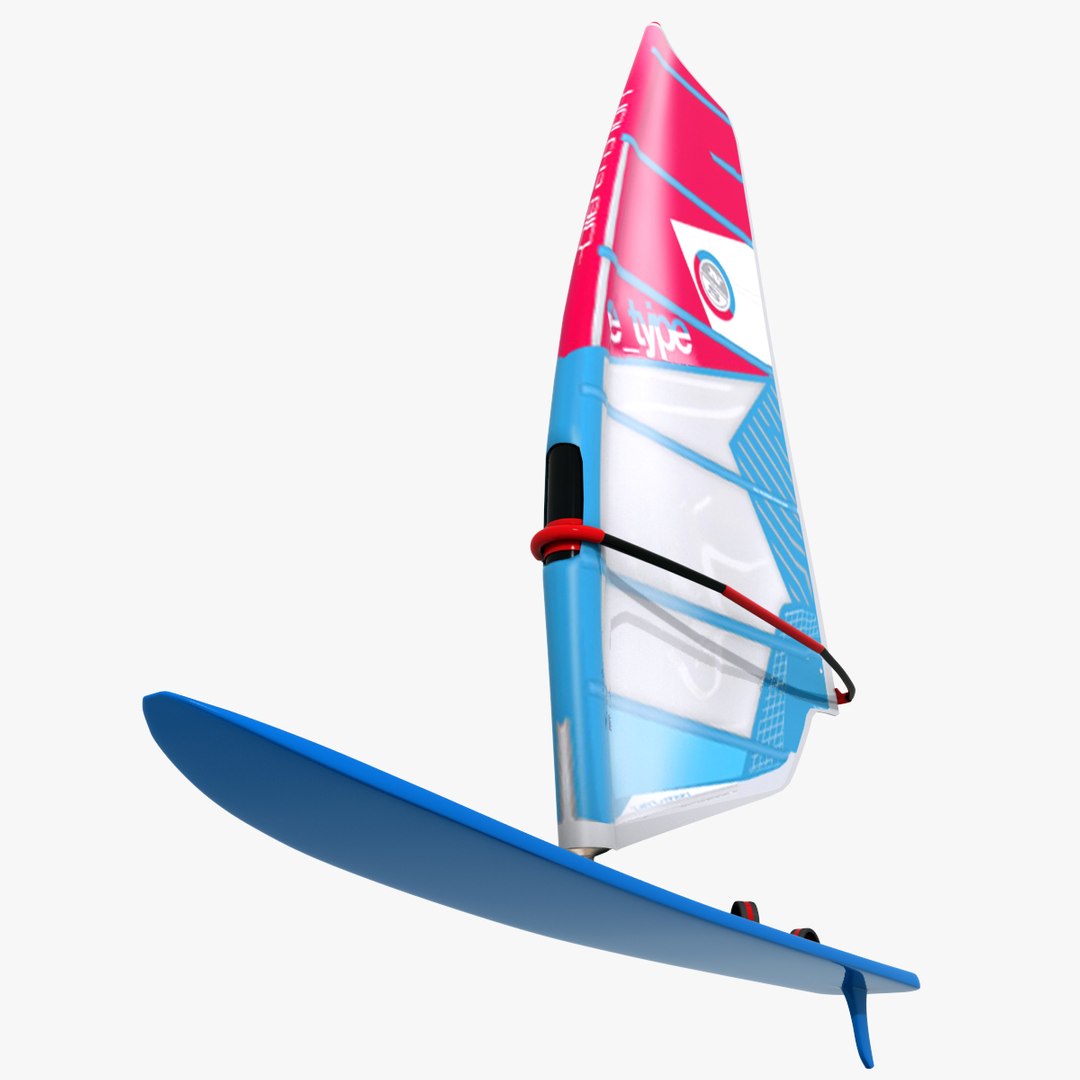 Windsurf Board Sail 3D Model - TurboSquid 1197032
