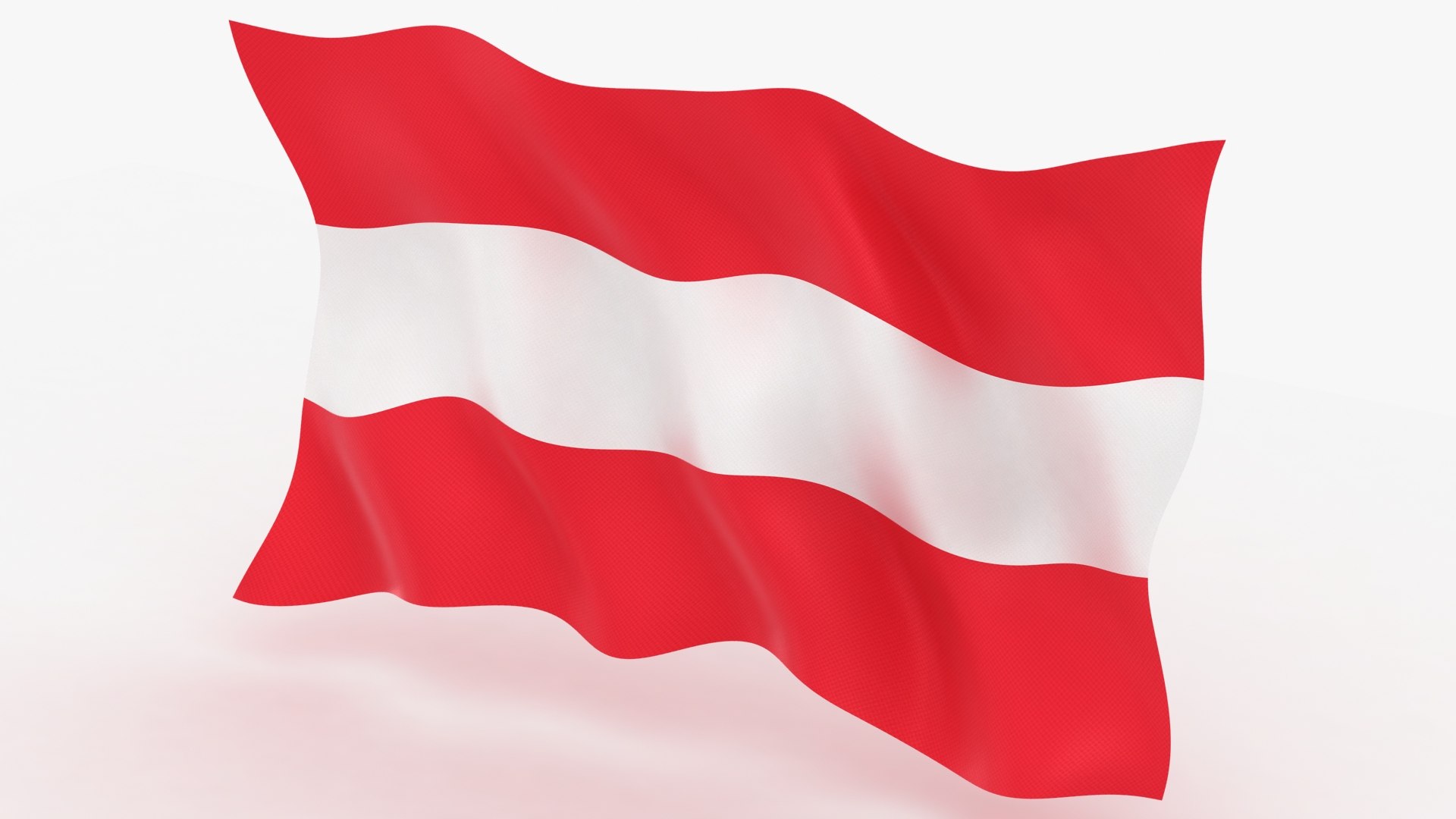 Realistic Austria Flag 3D - TurboSquid 1614072