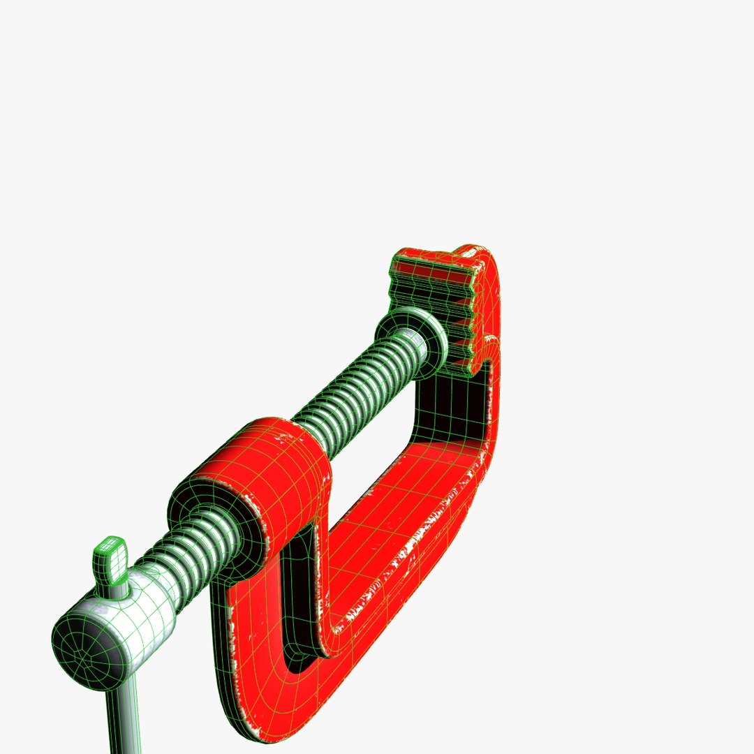 C clamp 3D model - TurboSquid 1401022