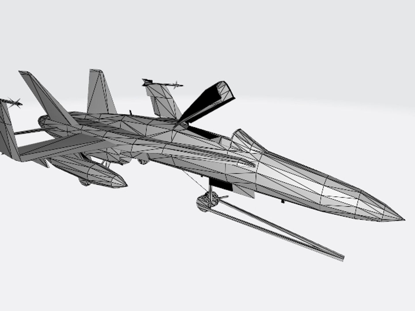 F18 Super Hornet Open Model - TurboSquid 1434952