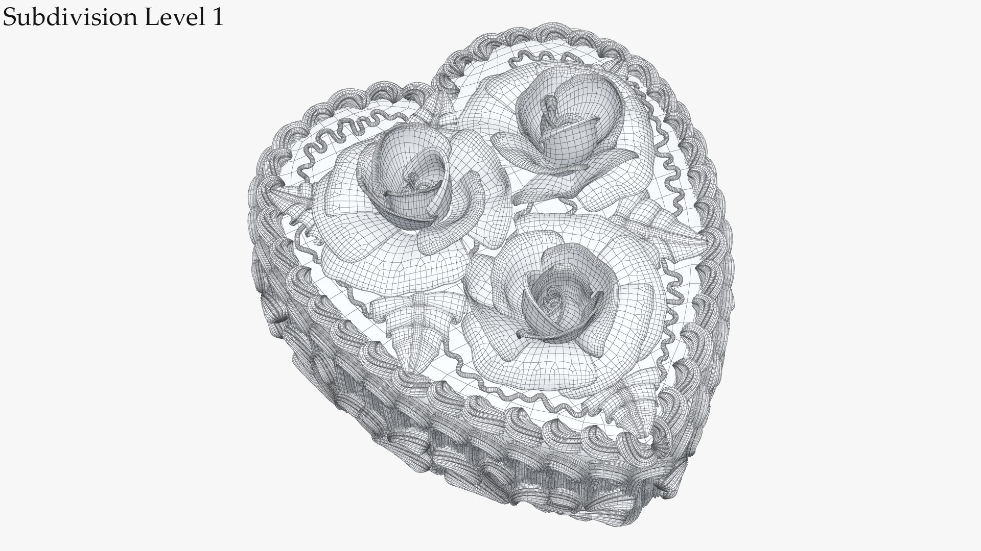 Maya Heart Shaped Cake