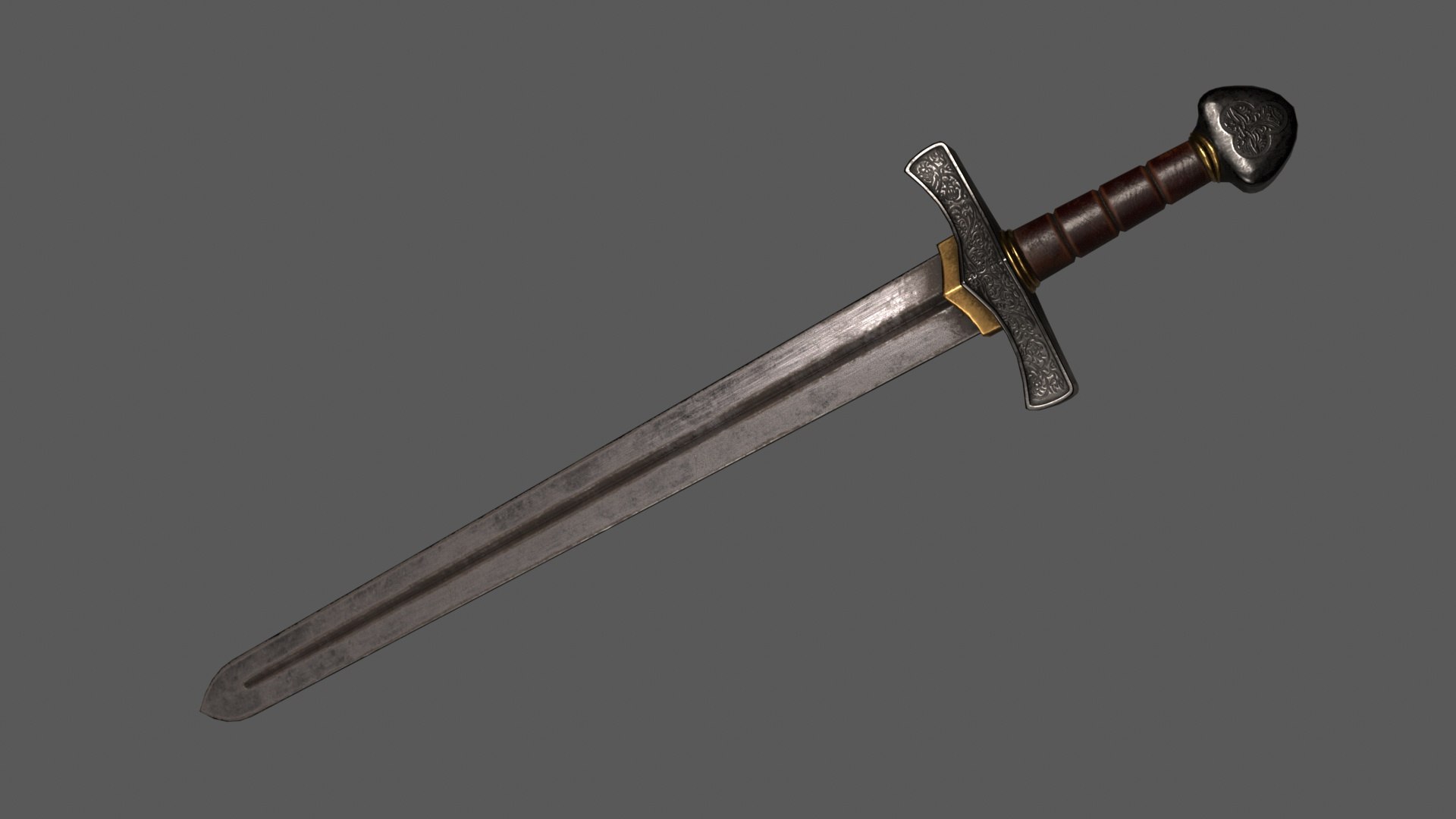 Medieval Sword 3D Model - TurboSquid 2239376