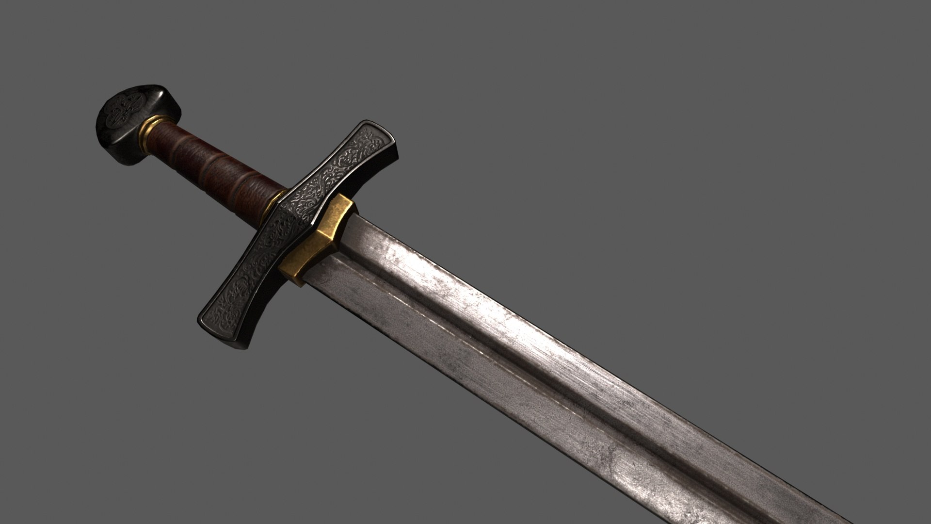 Medieval Sword 3D Model - TurboSquid 2239376