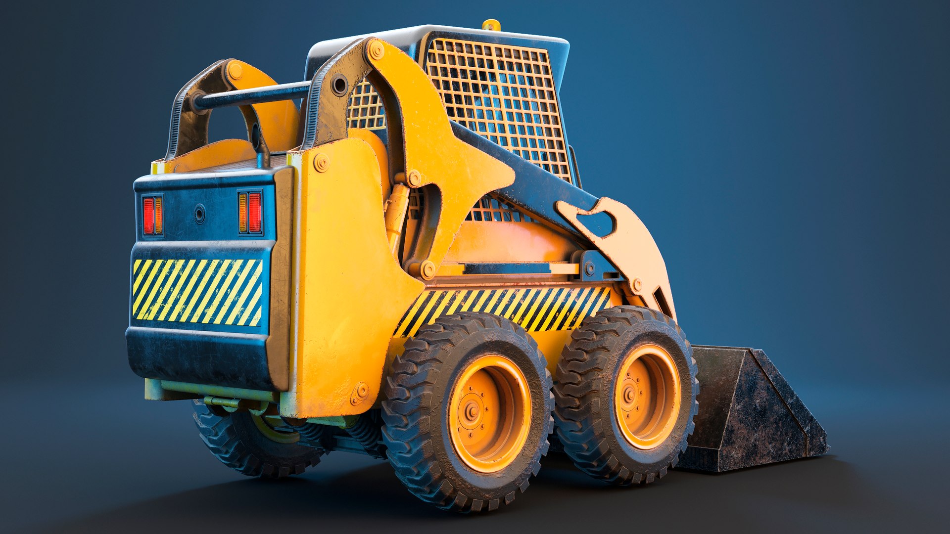 Skid Steer Loader PBR 3D Model - TurboSquid 2149501