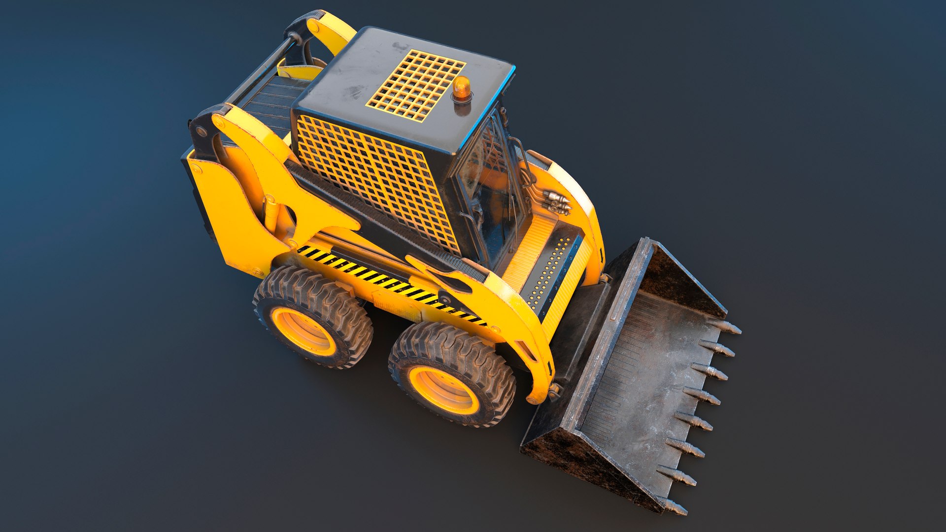 Skid Steer Loader PBR 3D model - TurboSquid 2149501