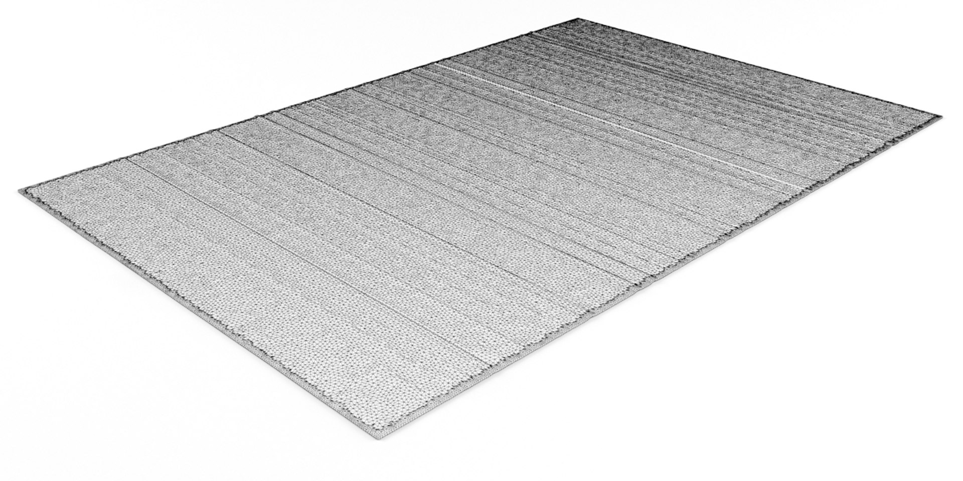 Leather Stripe Rug 3d Obj