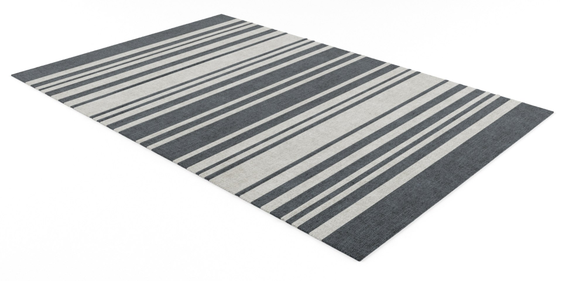 Leather Stripe Rug 3d Obj