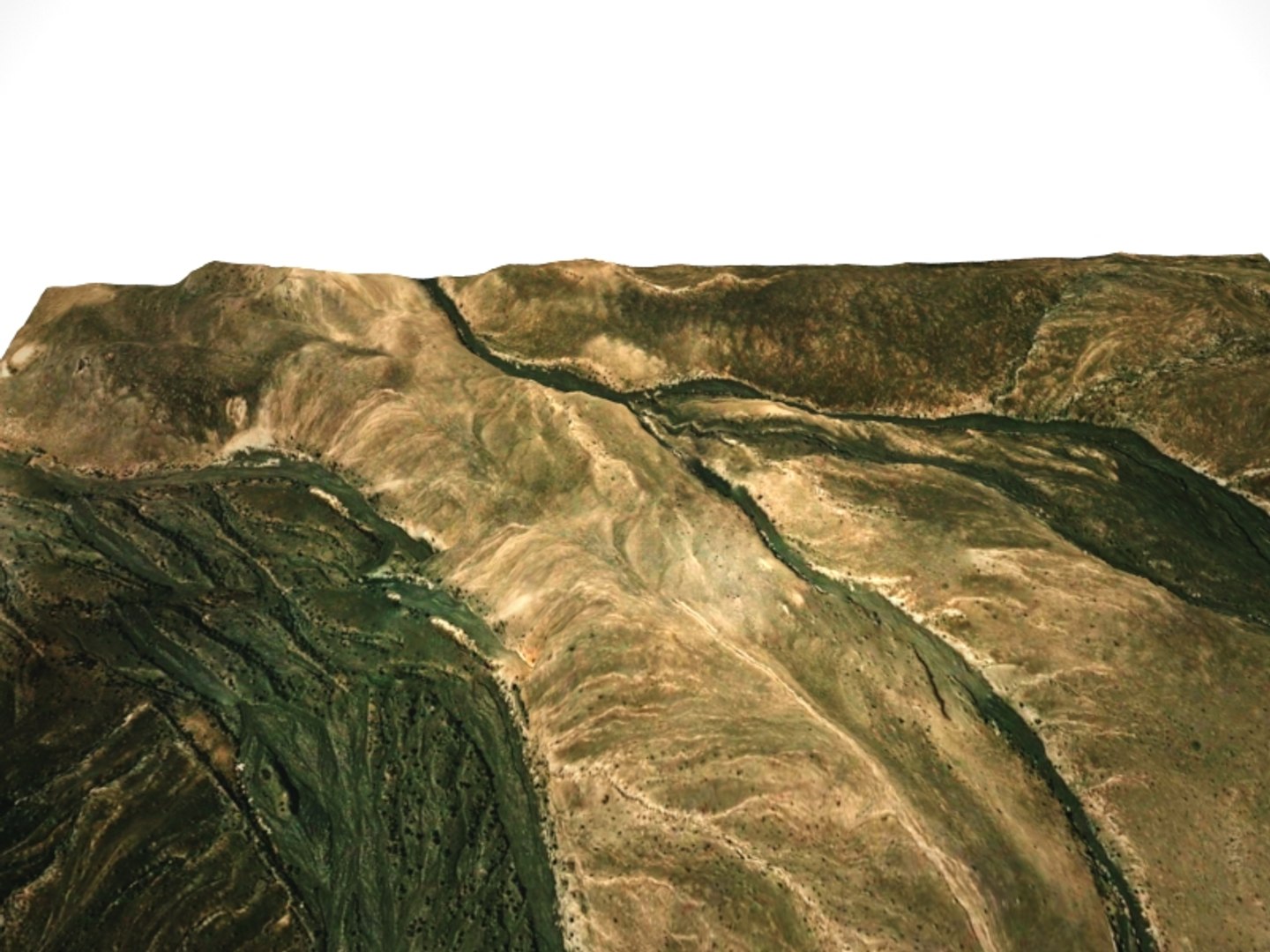 3d Model Terrain Arid