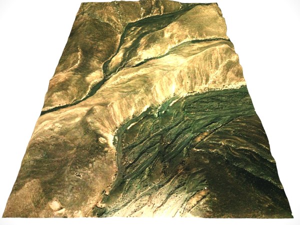 3d model terrain arid