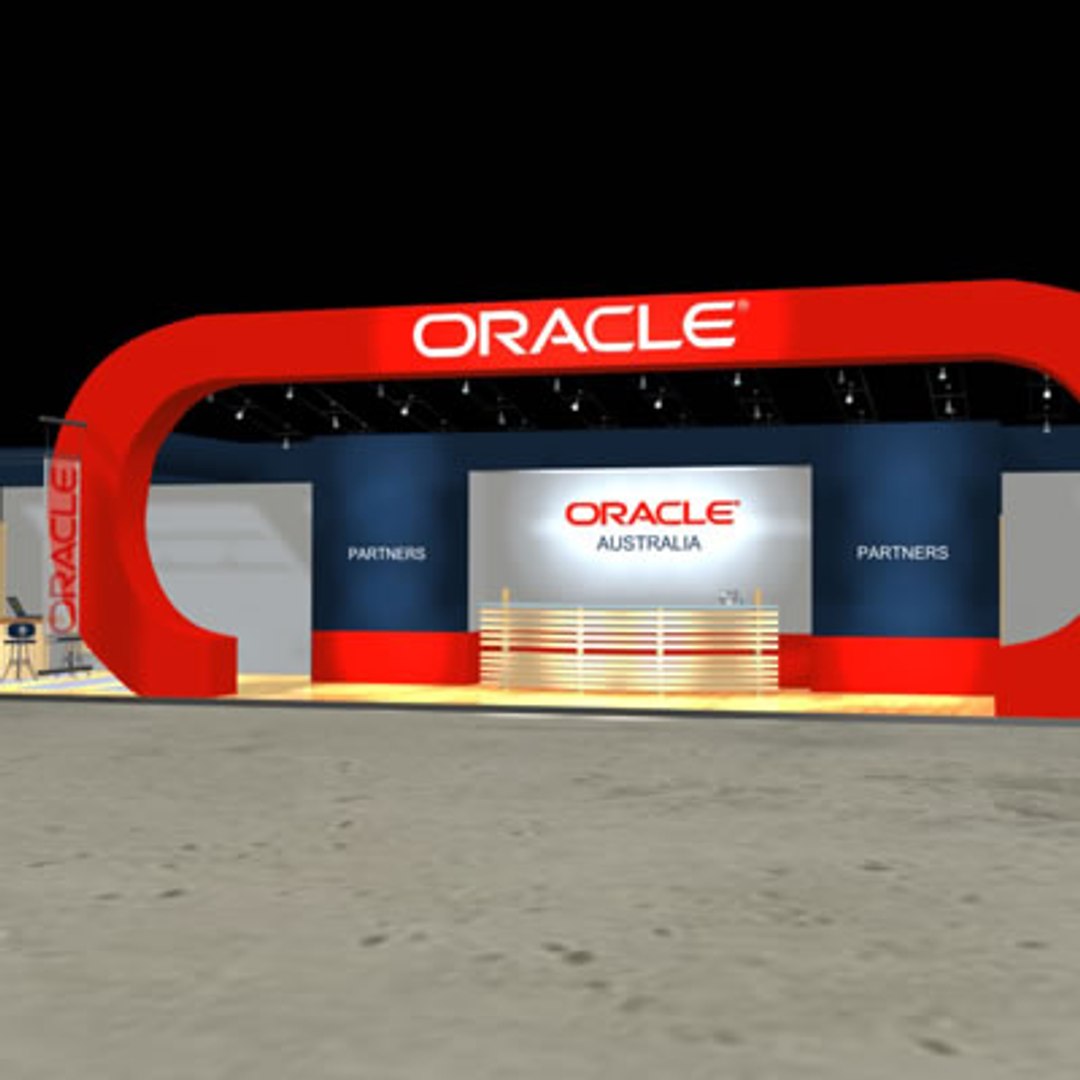 3d model oracle fair stand exhibition