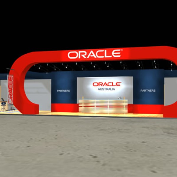 3d model oracle fair stand exhibition