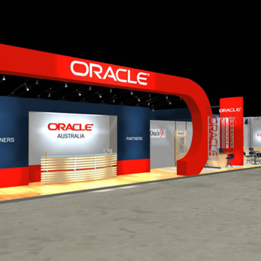 3d model oracle fair stand exhibition