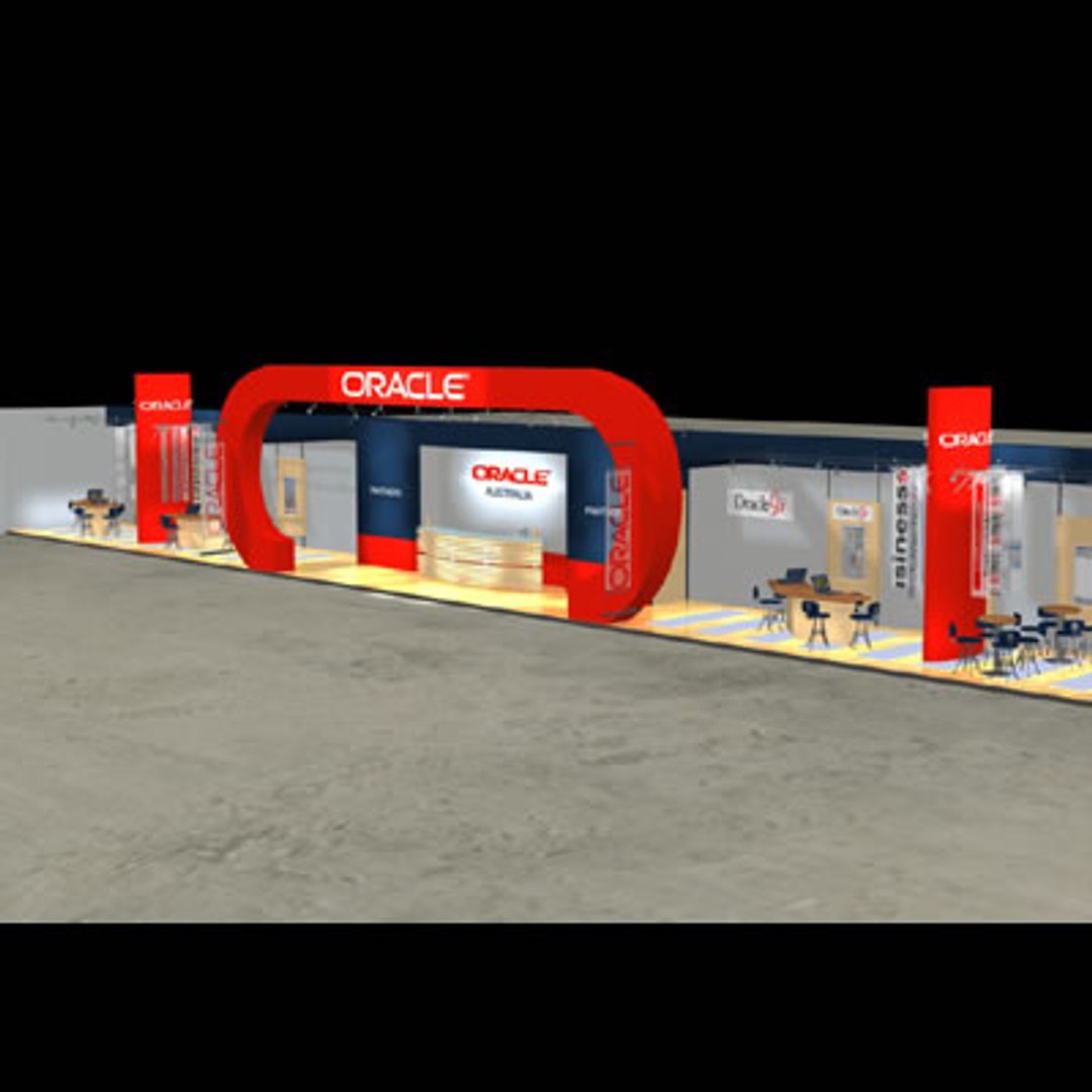 3d model oracle fair stand exhibition