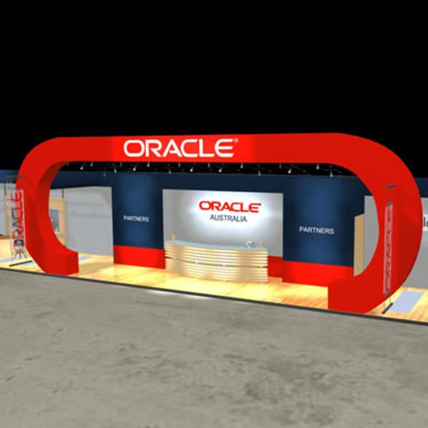 3d model oracle fair stand exhibition