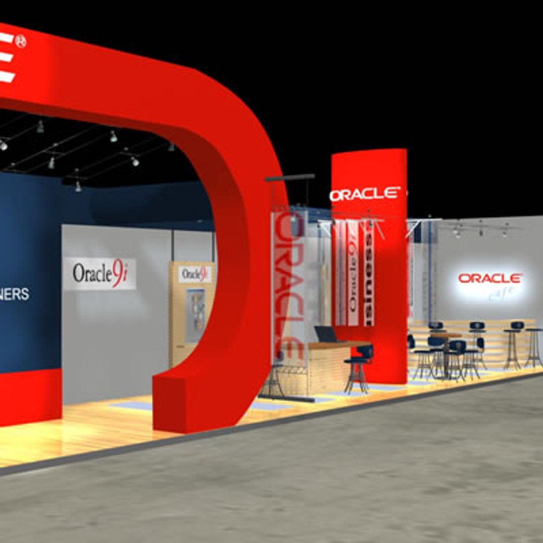 3d model oracle fair stand exhibition