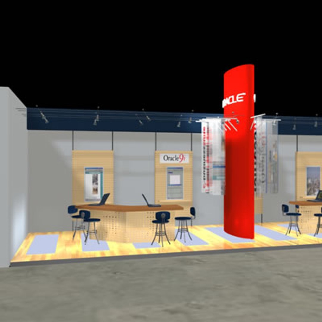 3d model oracle fair stand exhibition