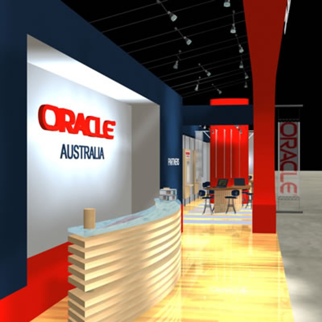 3d model oracle fair stand exhibition